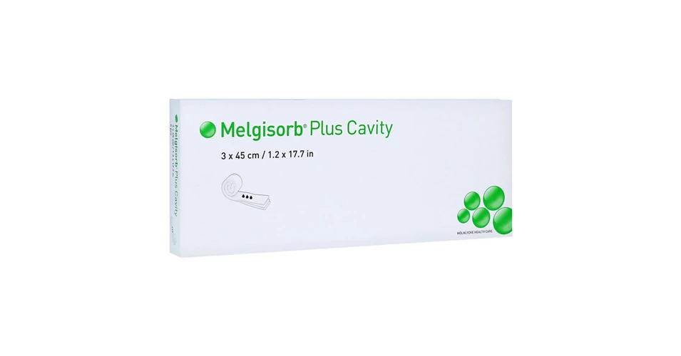 Melgisorb Plus Cavity kötszer – 3x45cm, üreges sebekre